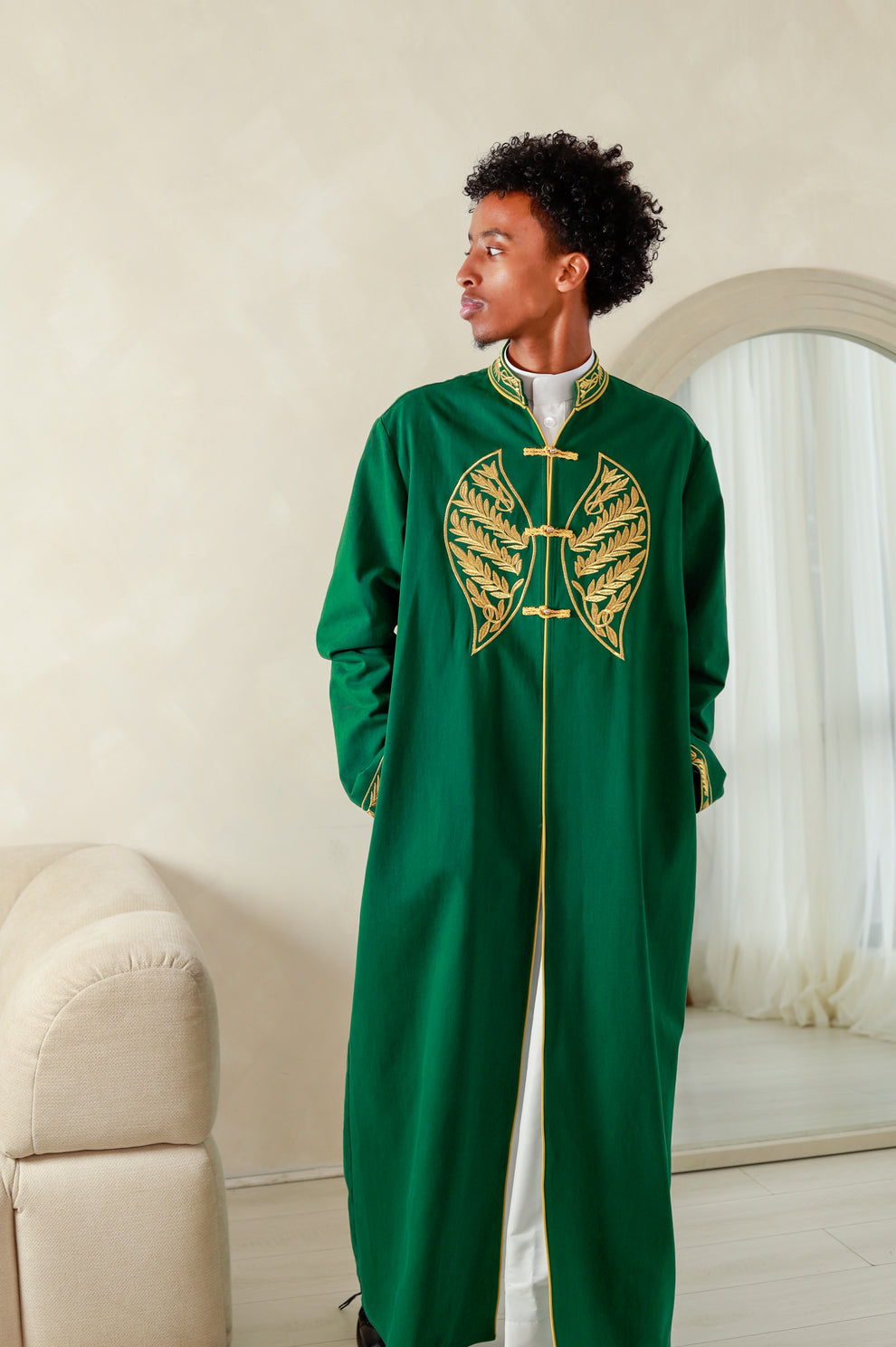 Emerald Green Somali Jubbad – 21st Century Sultan